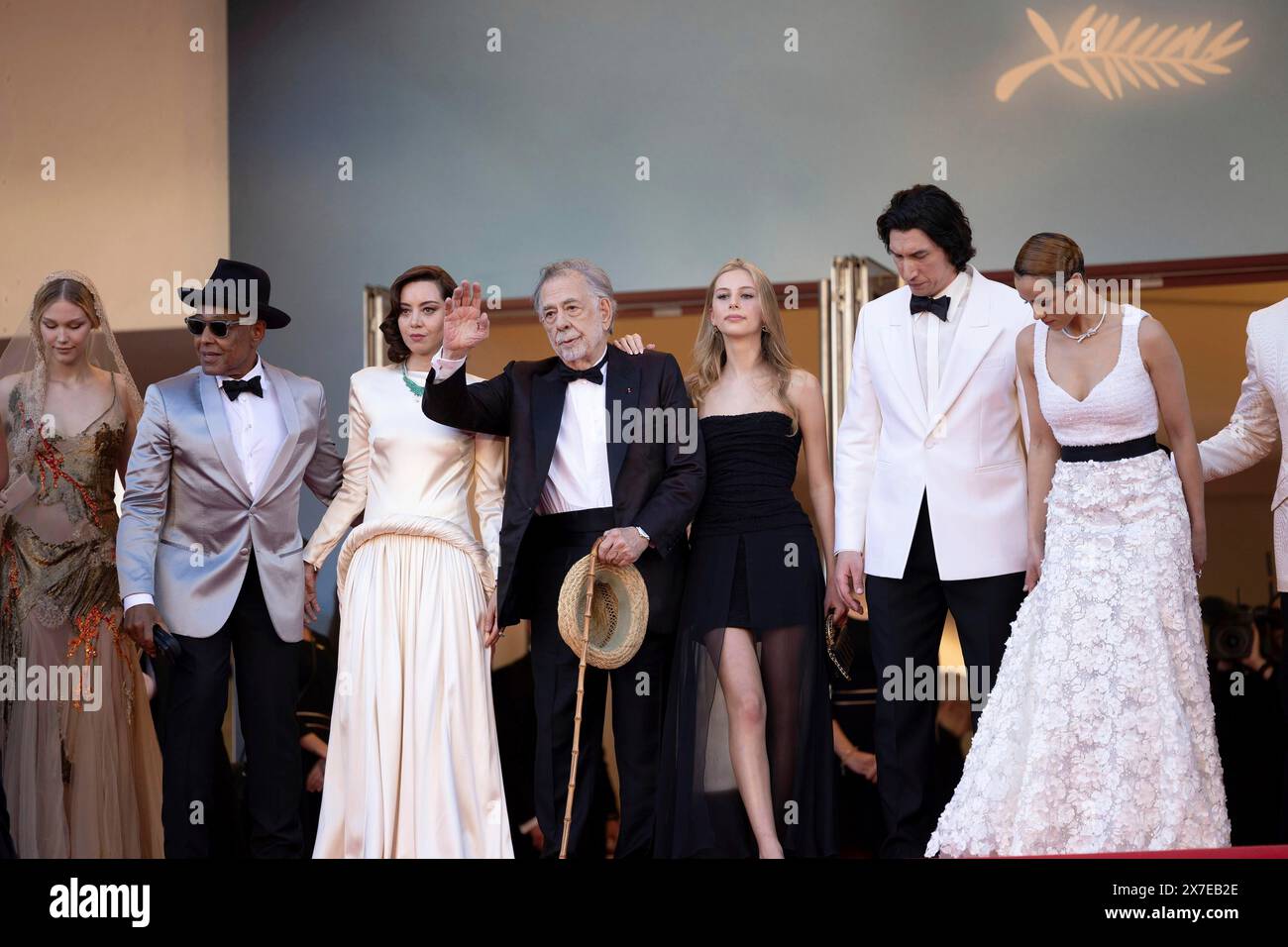 Cannes, France, 16.5.2024: Grace VanderWaal, Giancarlo Esposito, Aubrey ...