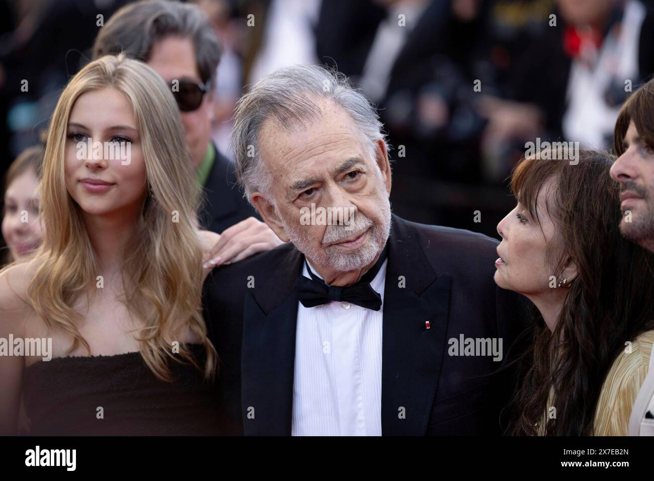 Cannes, France, 16 May 2024: Francis Ford Coppola with his granddaughter Romy Croquet Mars ...