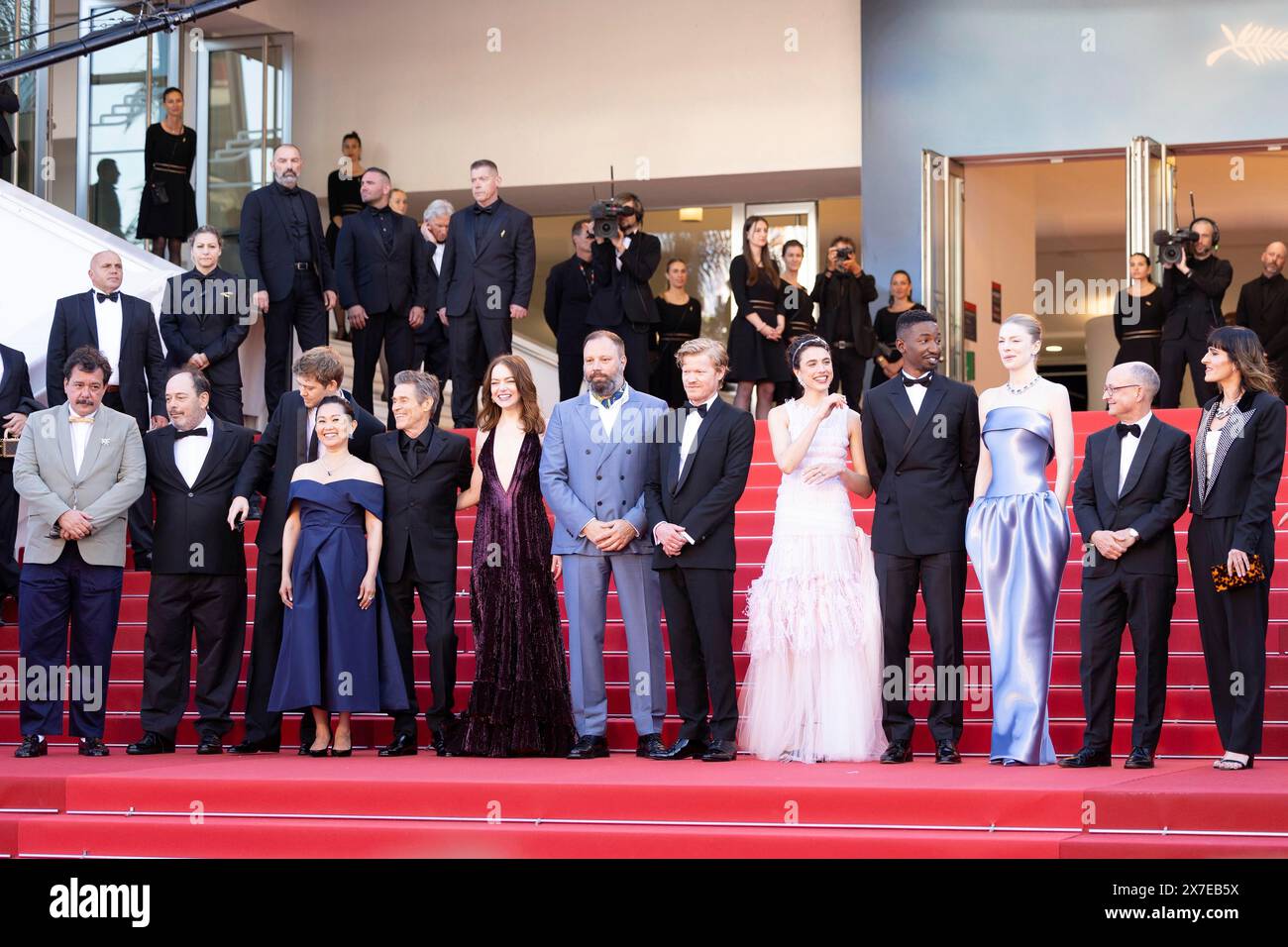 Cannes, France, 17.5.2024: Joe Alwyn, Hong Chau, Willem Dafoe, Emma ...