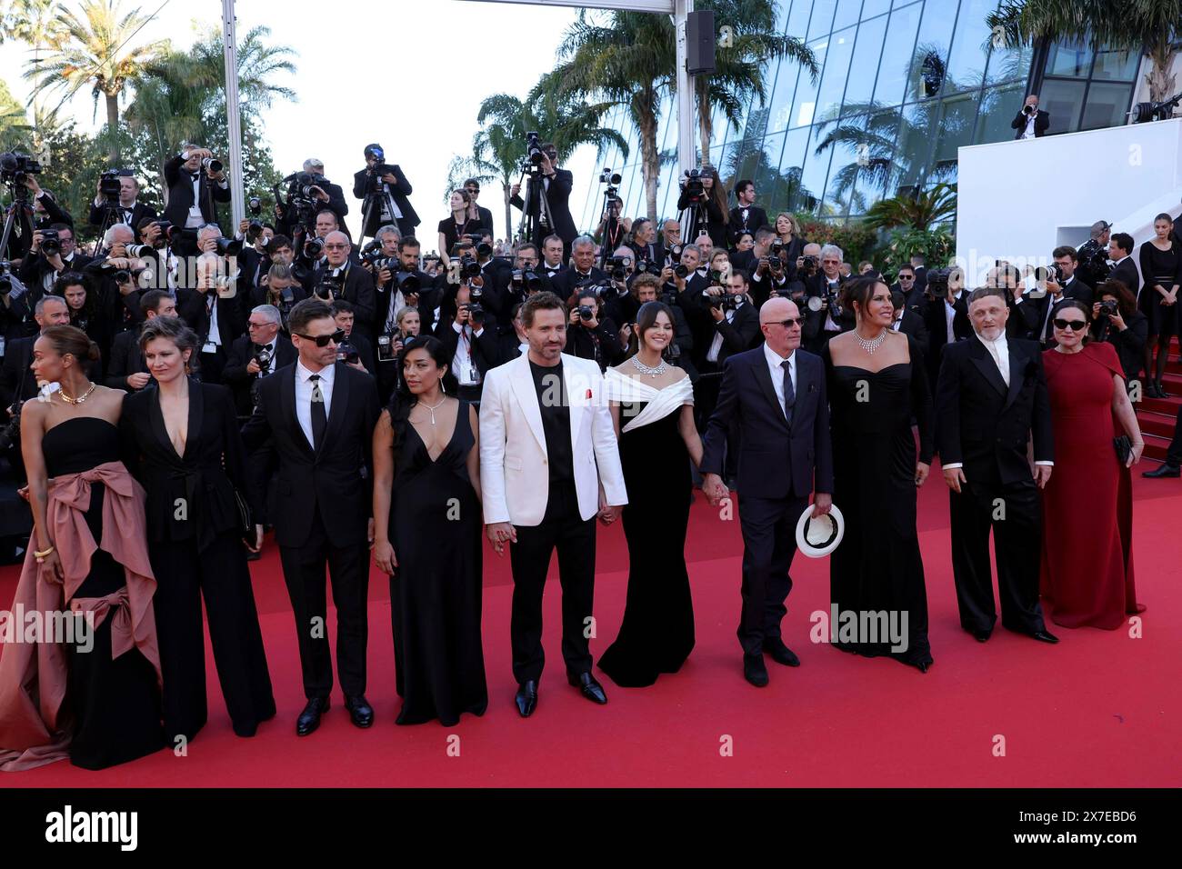 Cannes, France, 17.5.2024: Clement Ducol, Camille, Jacques Audiard, Zoe ...