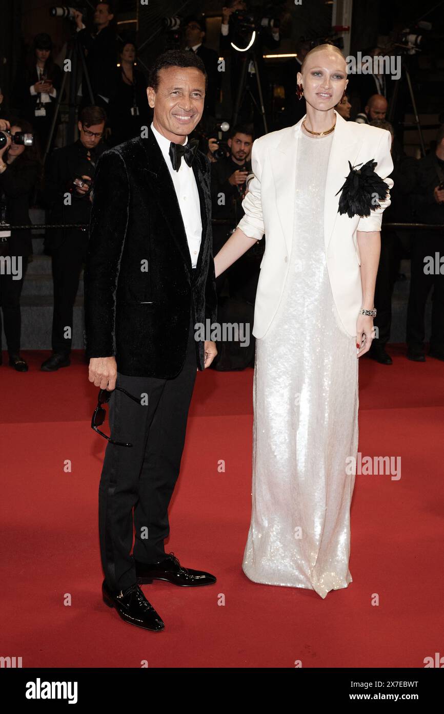 Cannes, France. 20th May, 2024. Omar Harfouch and Yulia Harfouch attend the The Substance Red ...