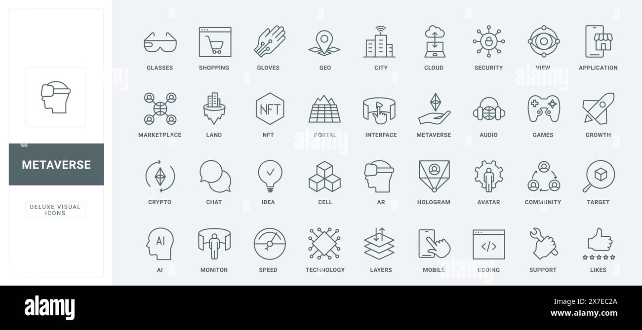Futuristic simulation on interactive hologram, crypto security and AR glasses thin black and red ...