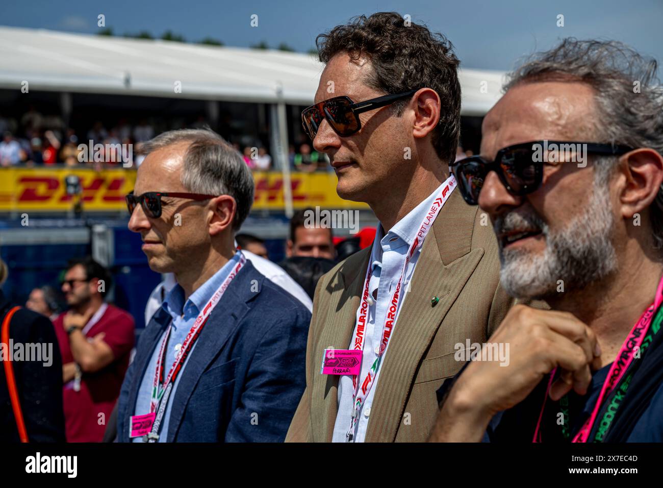 IMOLA, ITALY: John Elkann, Ferrari Chairman, at the 2024 Formula 1 ...