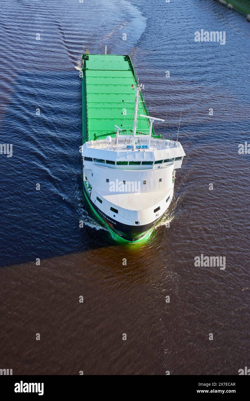 A bird's eye view of the multi-purpose vessel Electramar, the first ...