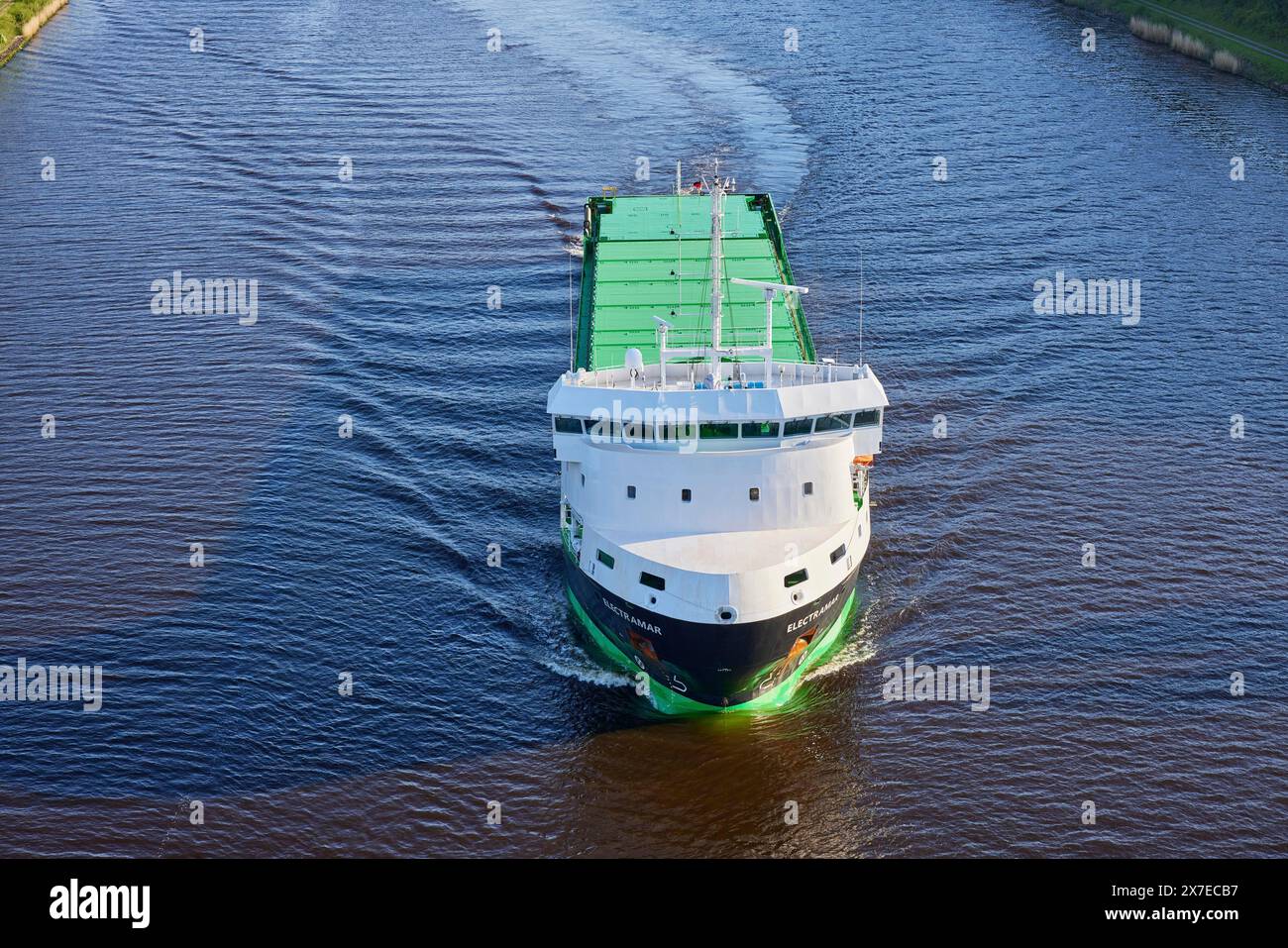 A bird's eye view of the multi-purpose vessel Electramar, the first ...