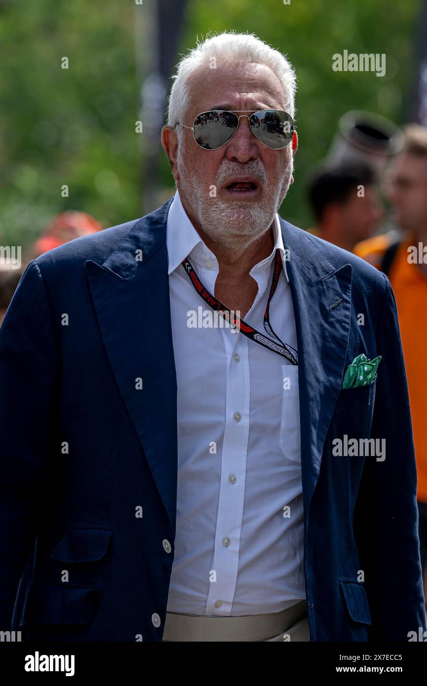 IMOLA, ITALY: Lawrence Stroll, The CEO of the Aston Martin F1 team, at ...