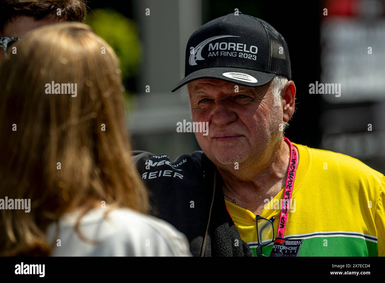 IMOLA, ITALY: Norbert Vettel, Sebastian Vettel's father , at the 2024 ...