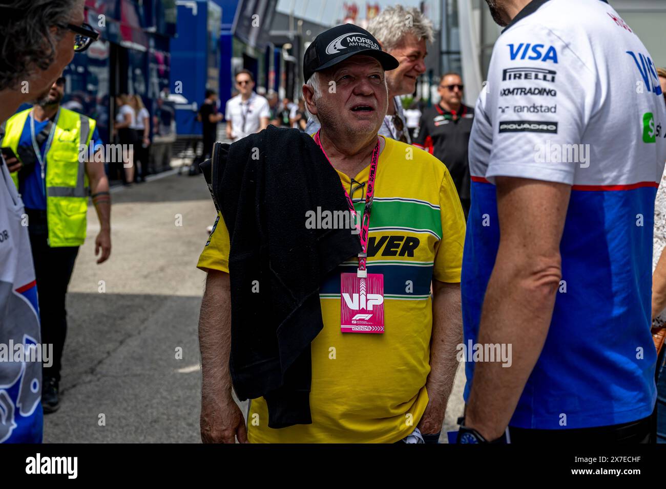 IMOLA, ITALY: Norbert Vettel, Sebastian Vettel's father , at the 2024 ...