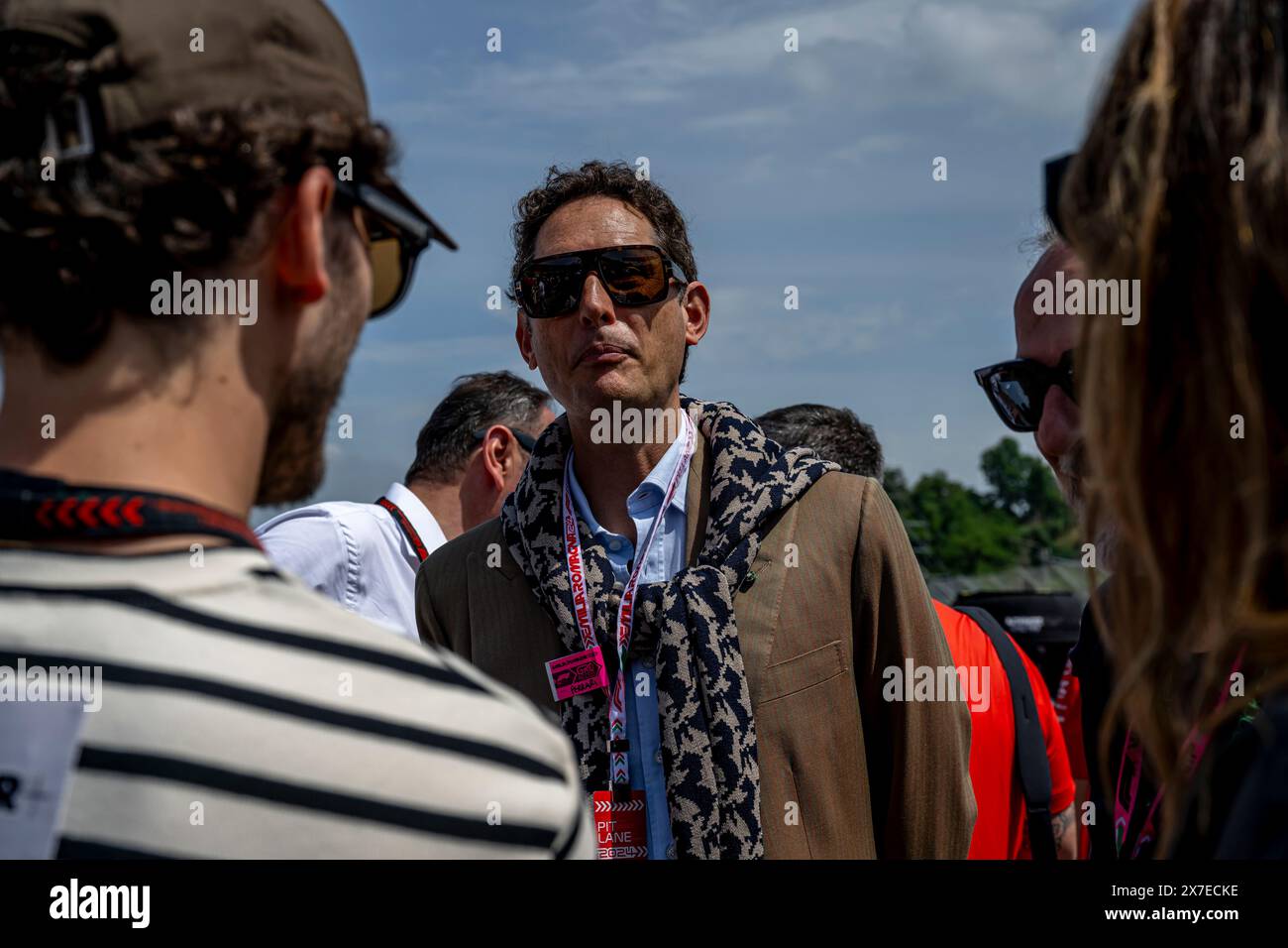 IMOLA, ITALY: John Elkann, Ferrari Chairman, at the 2024 Formula 1 ...