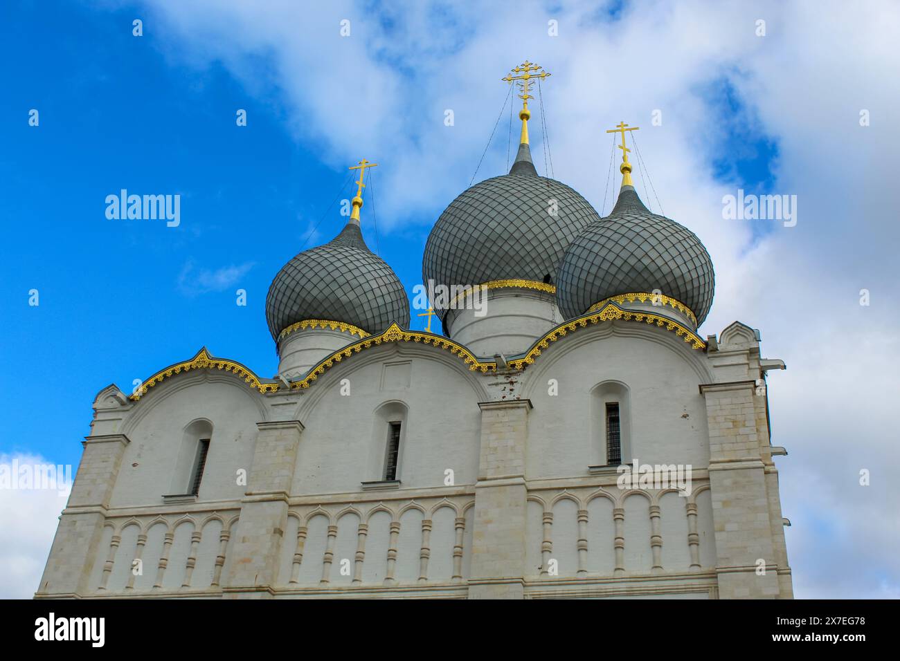 Winter view of medieval the Kremlin in Rostov the Great as part of The ...