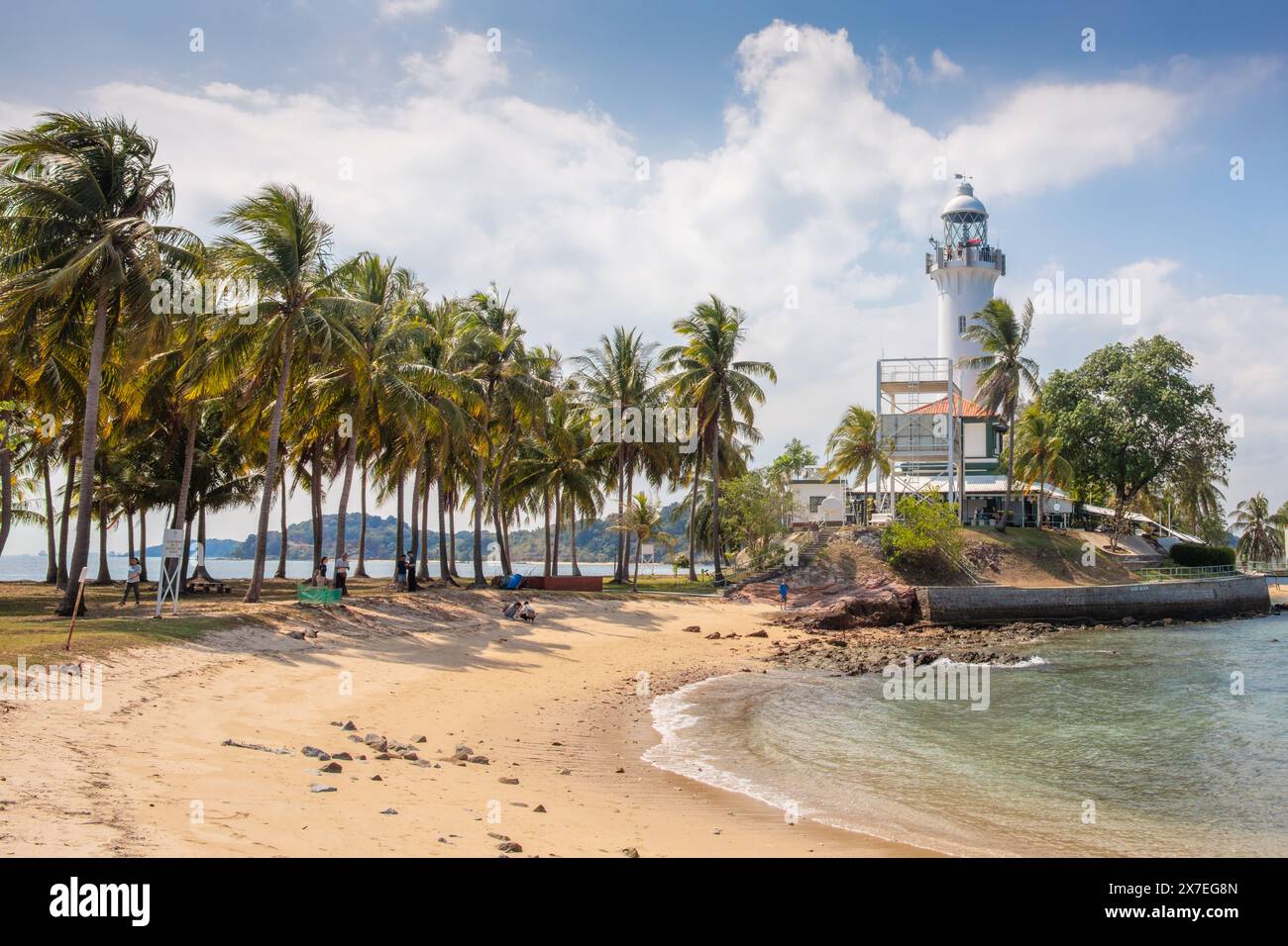 Raffles Lighthouse is located on Pulau Satumu, or “one tree island”, 23 ...