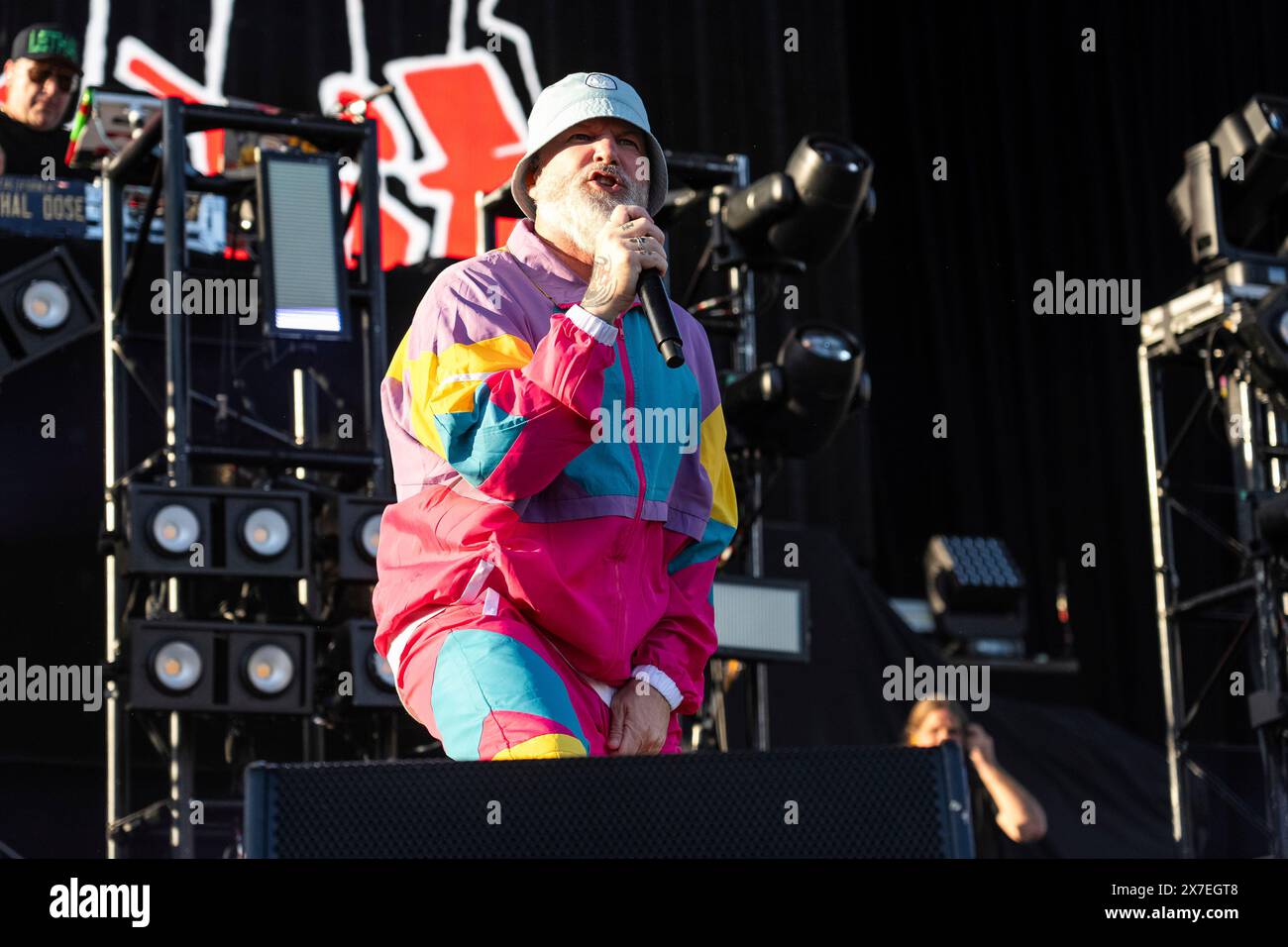 Fred Durst of Limp Bizkit performs during Sonic Temple Art and Music ...