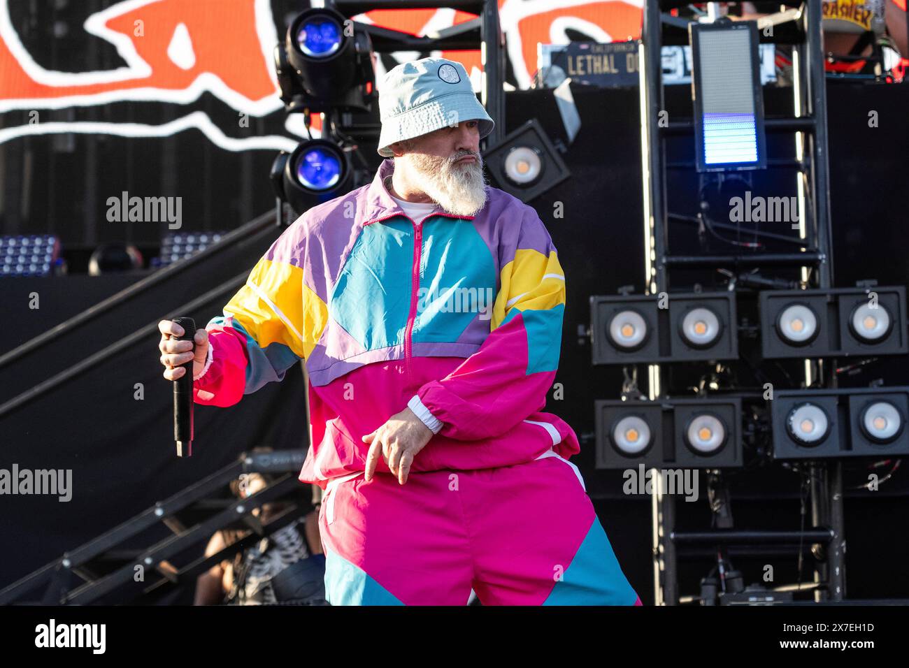 Fred Durst of Limp Bizkit performs during Sonic Temple Art and Music ...