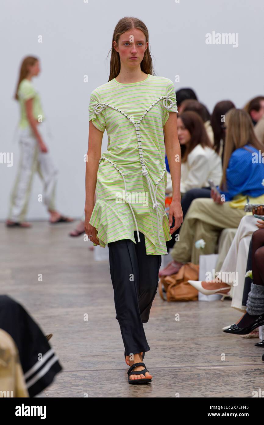 A model walks the runway during the VERNER show during Australian ...