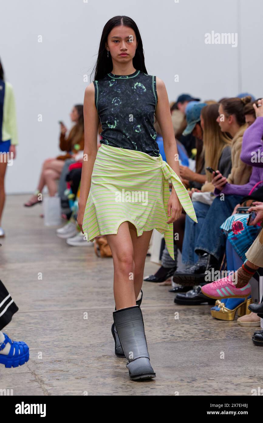 A model walks the runway during the VERNER show during Australian ...