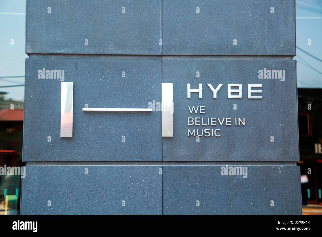 Hybe, May 9, 2024 : The headquarters building of the K-pop powerhouse ...