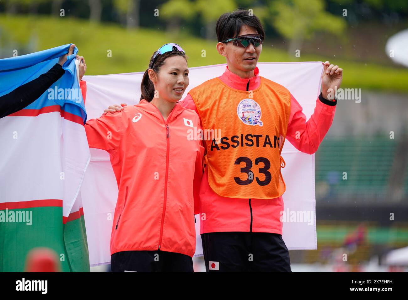 Kobe Japan. 19th May, 2024. (L-R) Uran Sawada (JPN), Ryuhei Shiokawa ...
