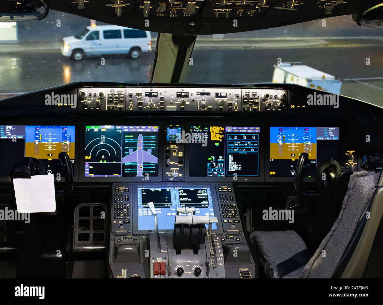 Flight control panel and flight management system in civil airplane ...