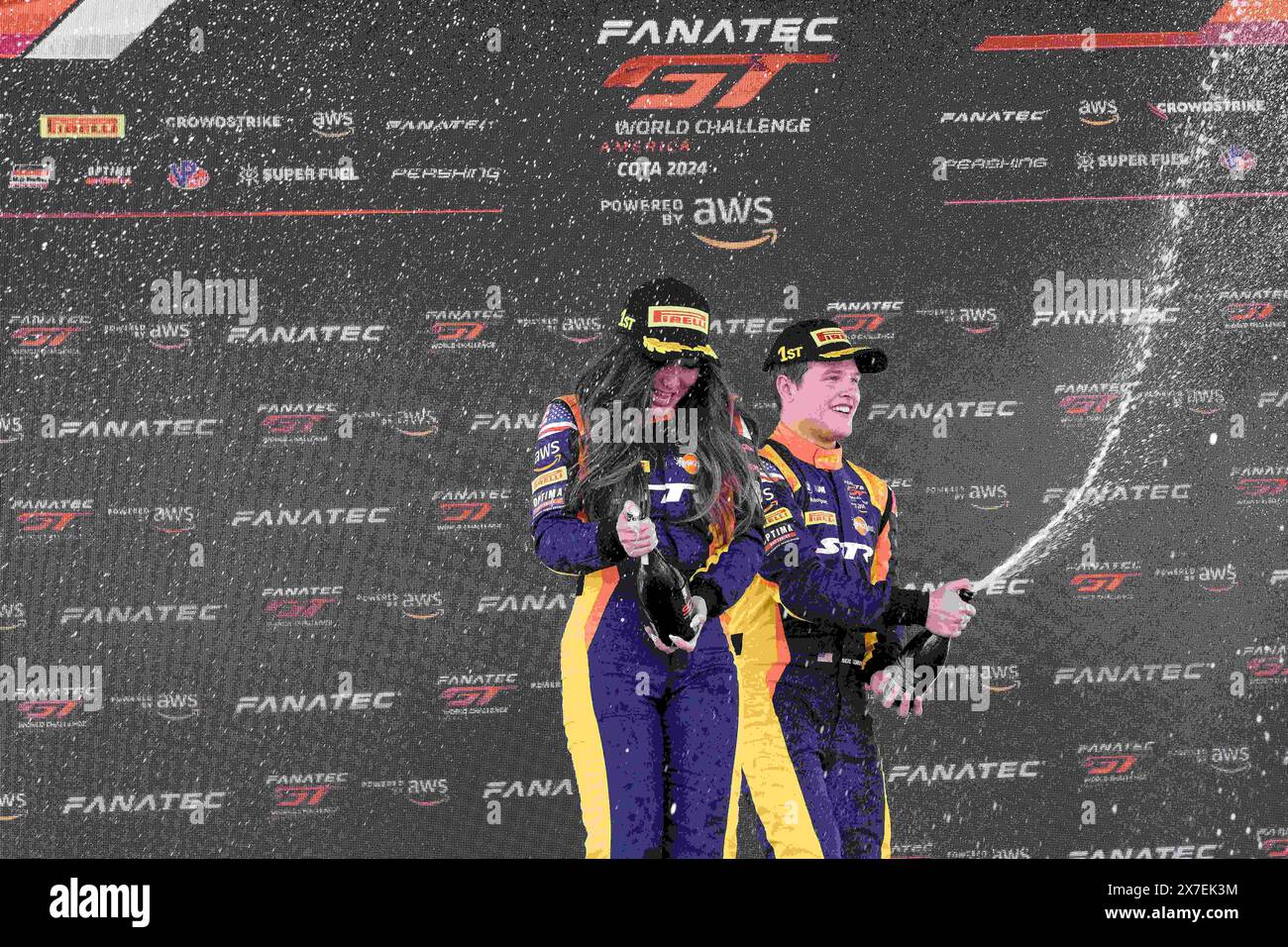 The Americas. 18th May, 2024. Samantha Tan and Neil Verhagen (38) with ...