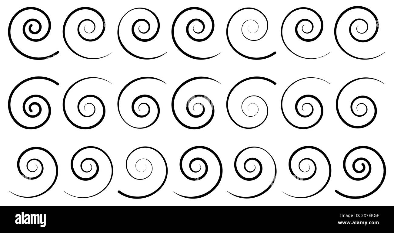Hand drawn doodle spiral illustration scribble vortex sign Stock Vector ...
