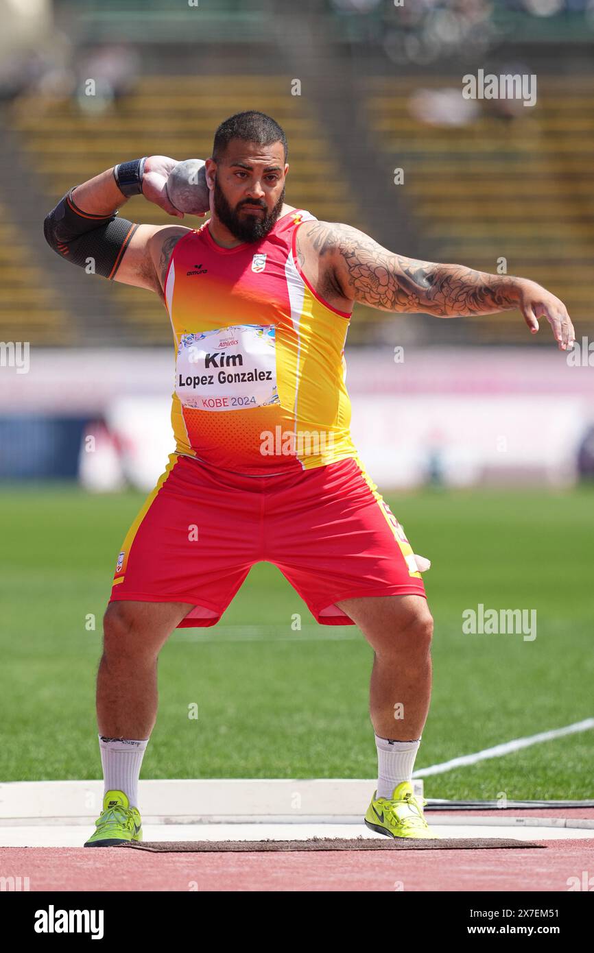 Hyogo, Japan. 18th May, 2024. Kim LOPEZ GONZALEZ (ESP) Athletics : Kobe ...