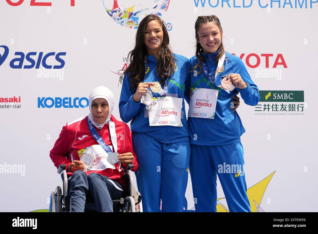 Hyogo, Japan. 18th May, 2024. (L-R) Maroua IBRAHMI (TUN), Wanna Helena ...