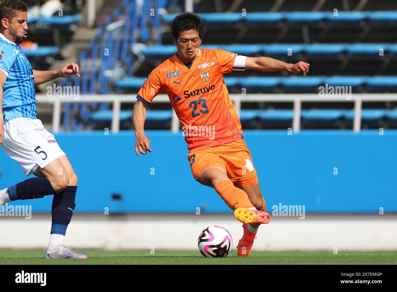 NHK Spring Mitsuzawa Football Stadium, Kanagawa, Japan. 18th May, 2024. Koya Kitagawa (S-Pulse ...