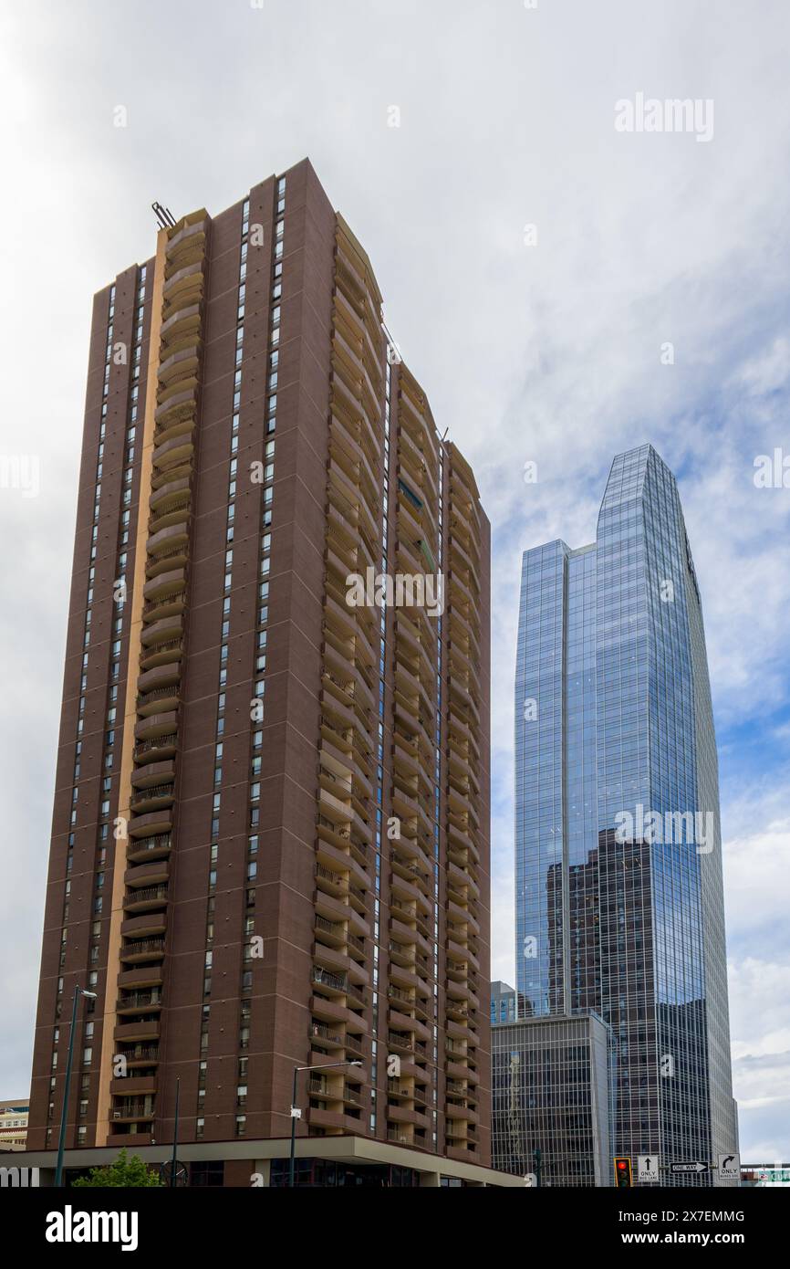Modern high-rise buildings in Downtown Denver, Colorado Stock Photo - Alamy