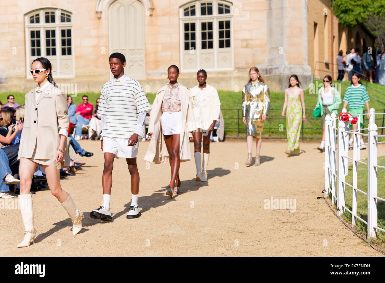 Models walk the runway during the BLANCA show during Australian Fashion ...