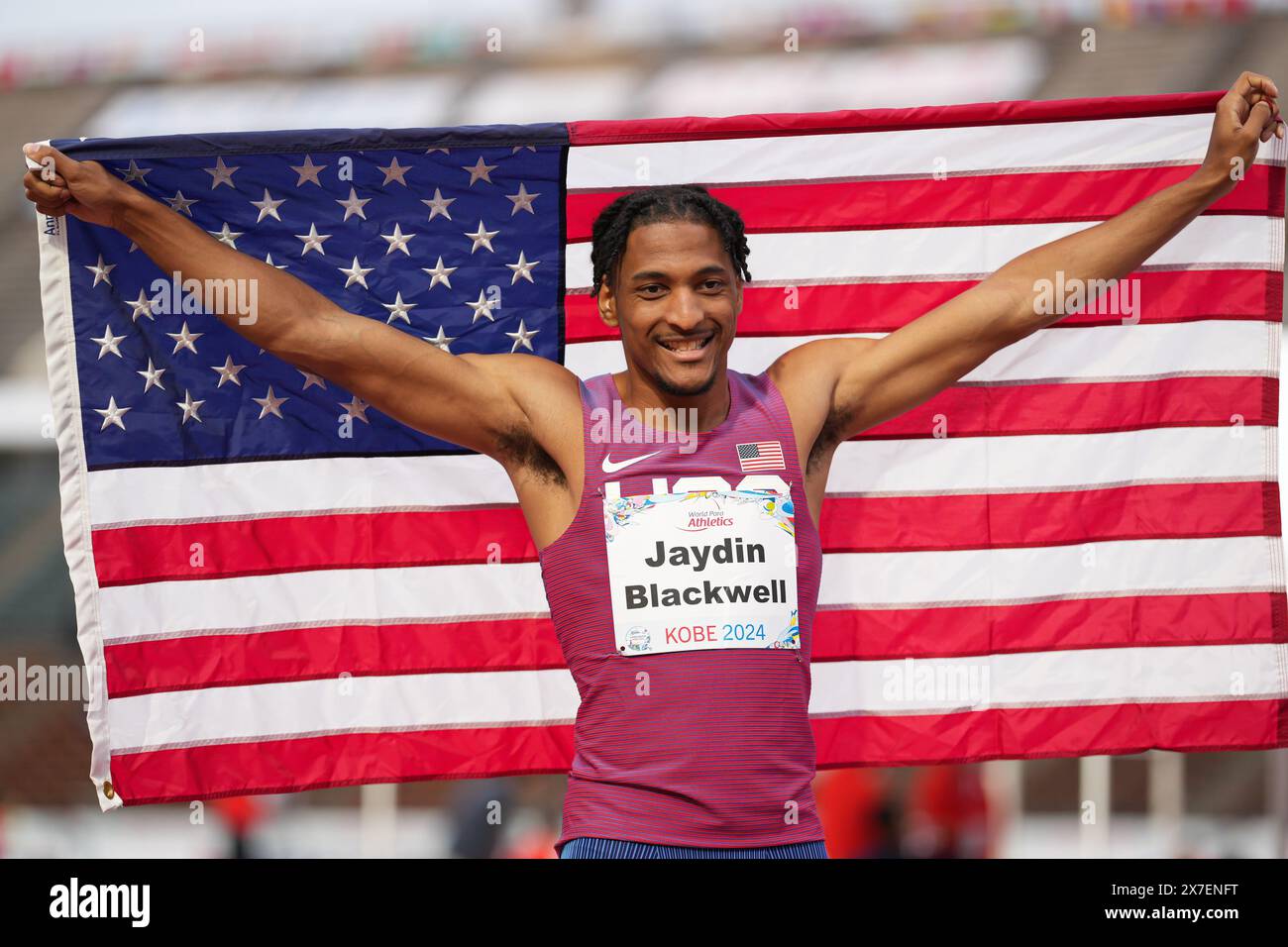 Hyogo, Japan. 18th May, 2024. Jaydin BLACKWELL (USA) Athletics : Kobe ...