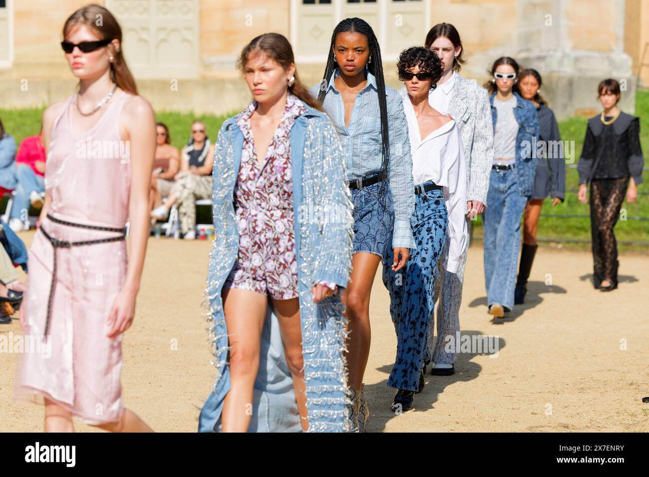 Models walk the runway during the BLANCA show during Australian Fashion ...