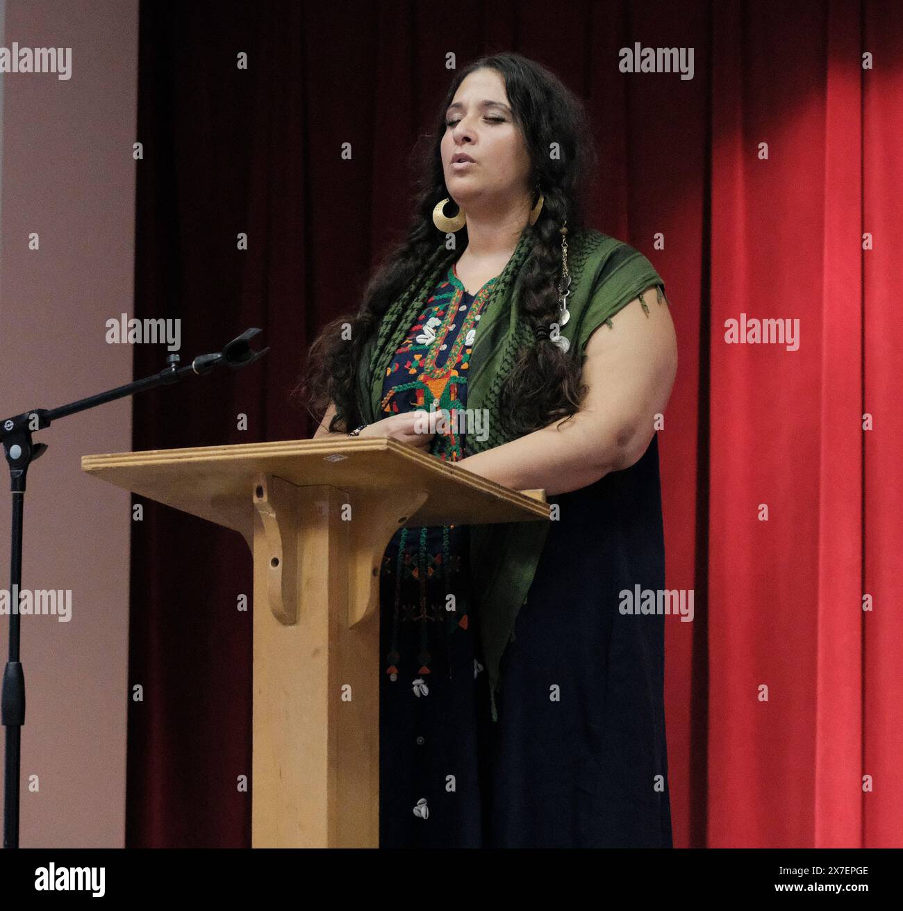 May 19, 2024, Atlanta, Georgia, USA: Palestinian singer/songwriter ...