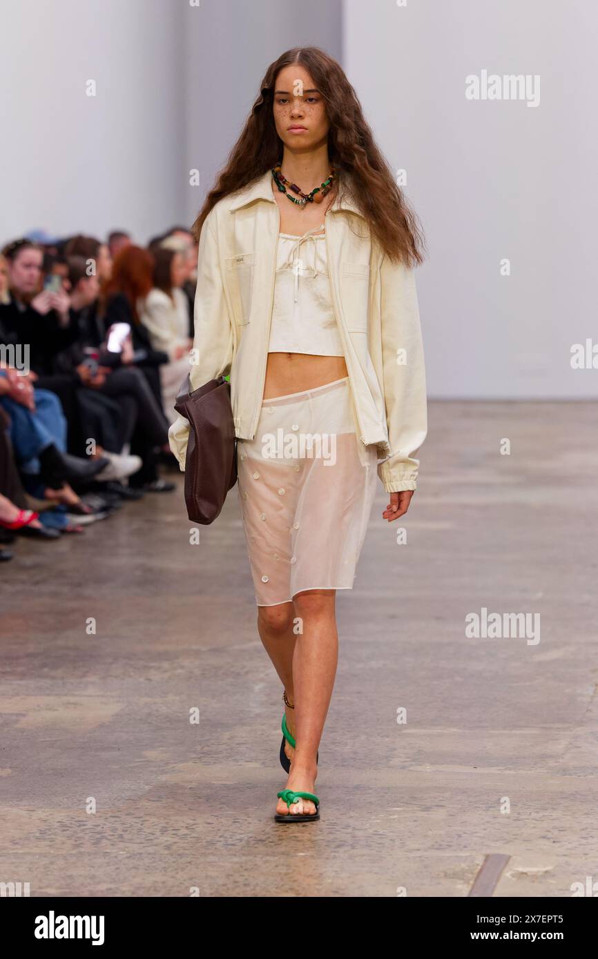 A model walks the runway during the MADRE NATURA show during Australian ...