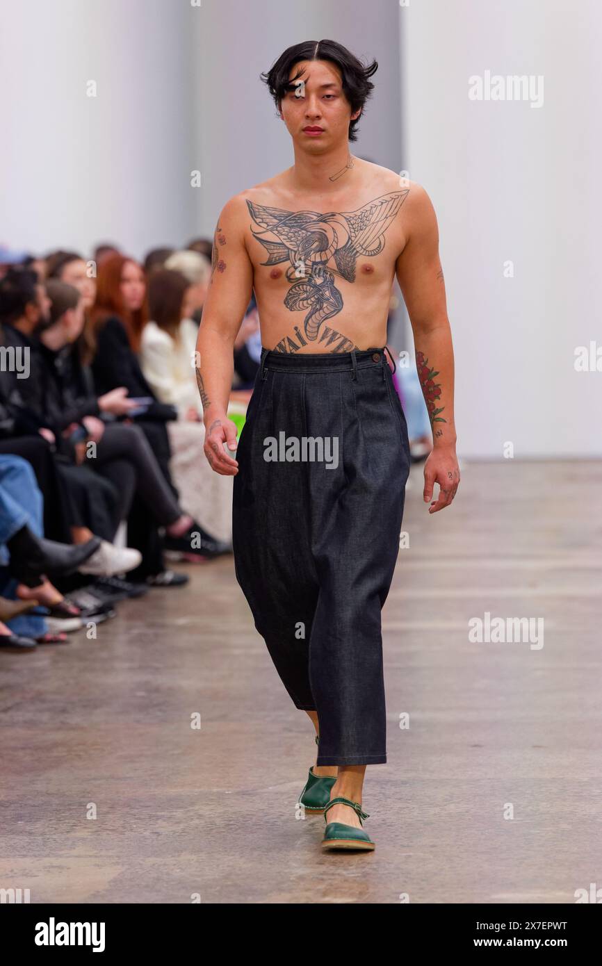 A model walks the runway during the MADRE NATURA show during Australian ...