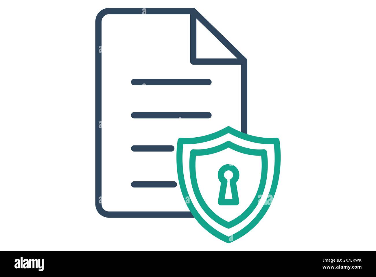 document protection icon. document with shield. icon related to ...