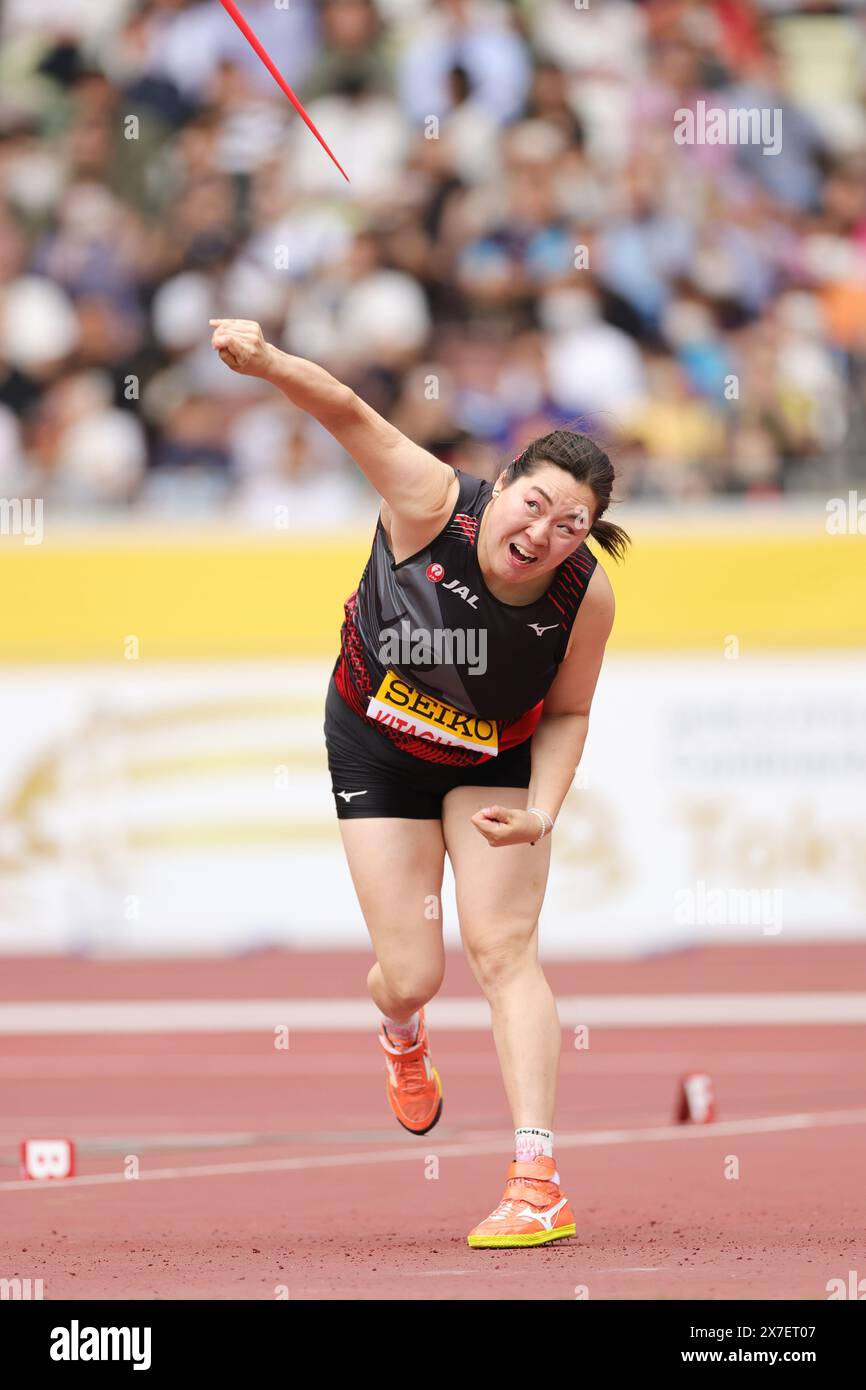 Tokyo, Japan. 19th May, 2024. Haruka Kitaguchi Athletics : World Athletics Continental Tour ...