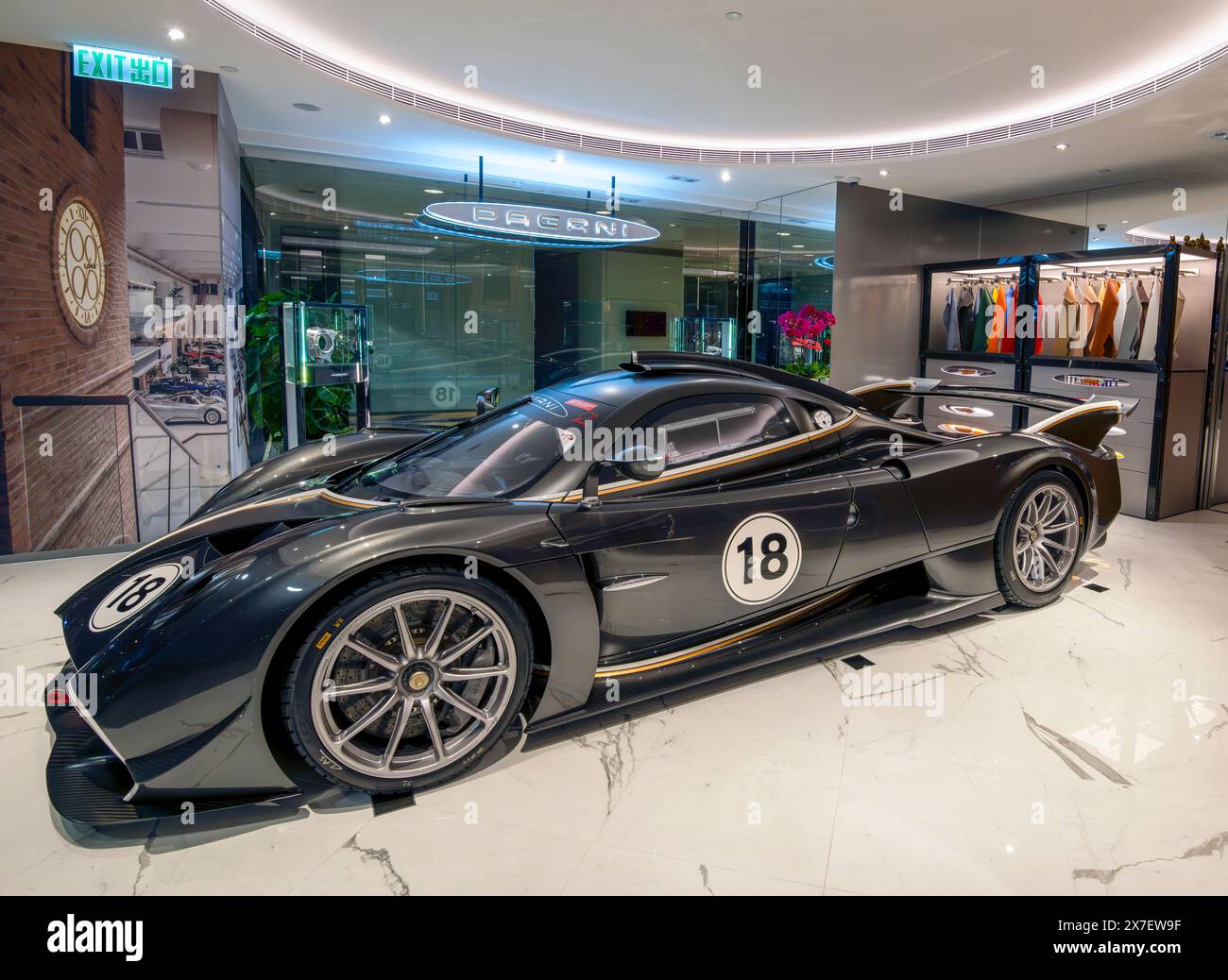 The new Pagani Huayra R, made by the Italian car manufacturer Pagani ...