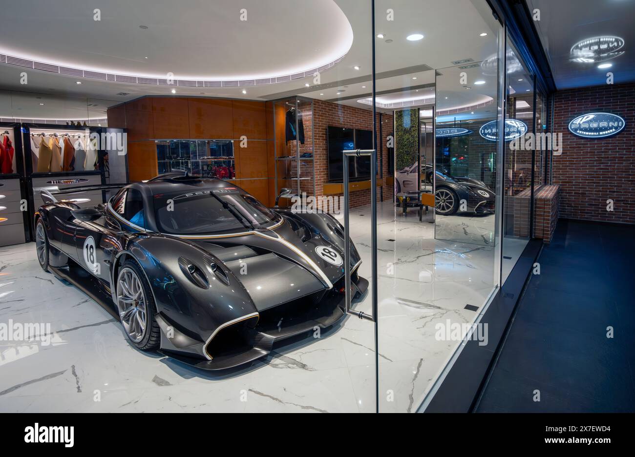 The new Pagani Huayra R, made by the Italian car manufacturer Pagani ...