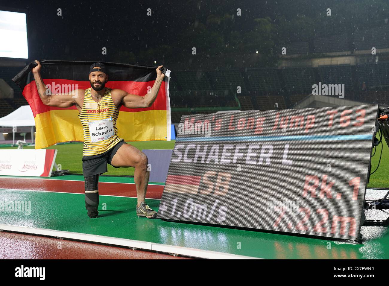 Hyogo, Japan. 19th May, 2024. Leon SCHAEFER (GER) Athletics : Kobe 2024 ...
