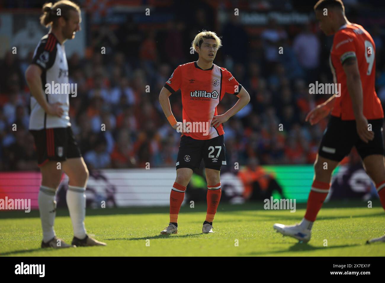 Daiki Hashioka of Luton Town in action during the Premier League match ...