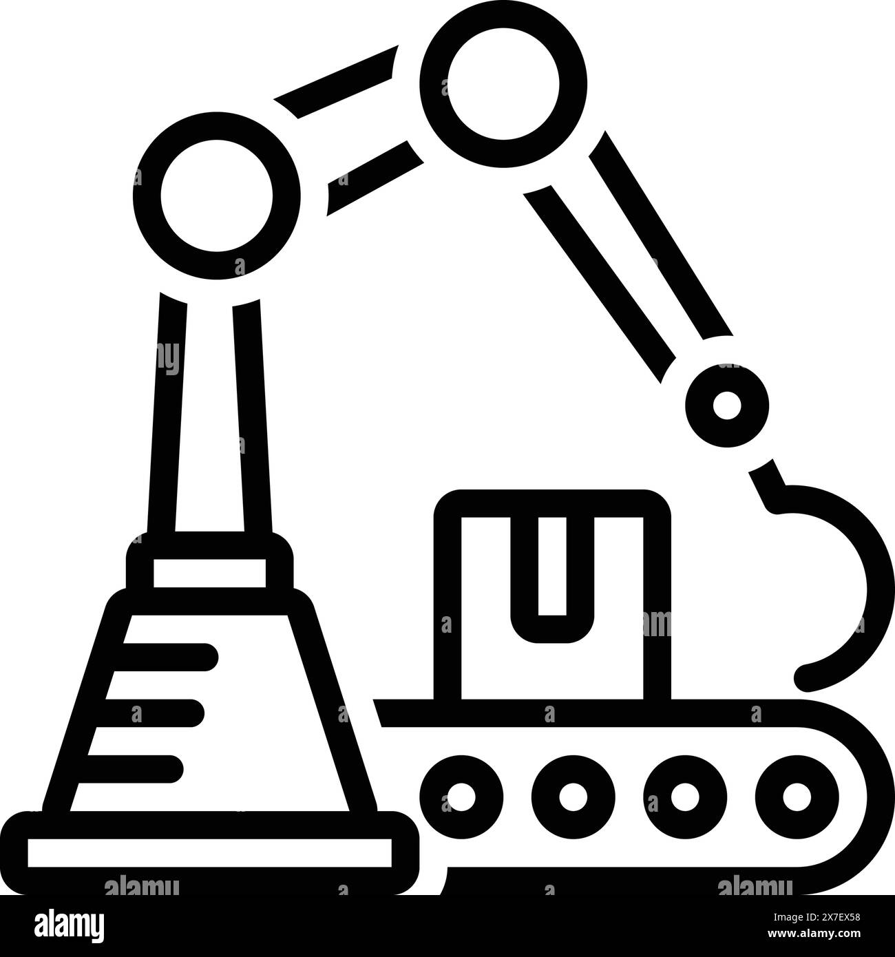 Icon for automated robotic arm,manufacturing,loader Stock Vector Image & Art - Alamy