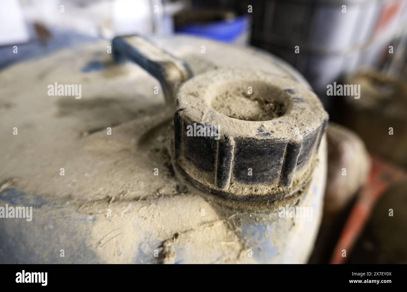 Detail of dirty and used oil, pollution and destruction of the ...