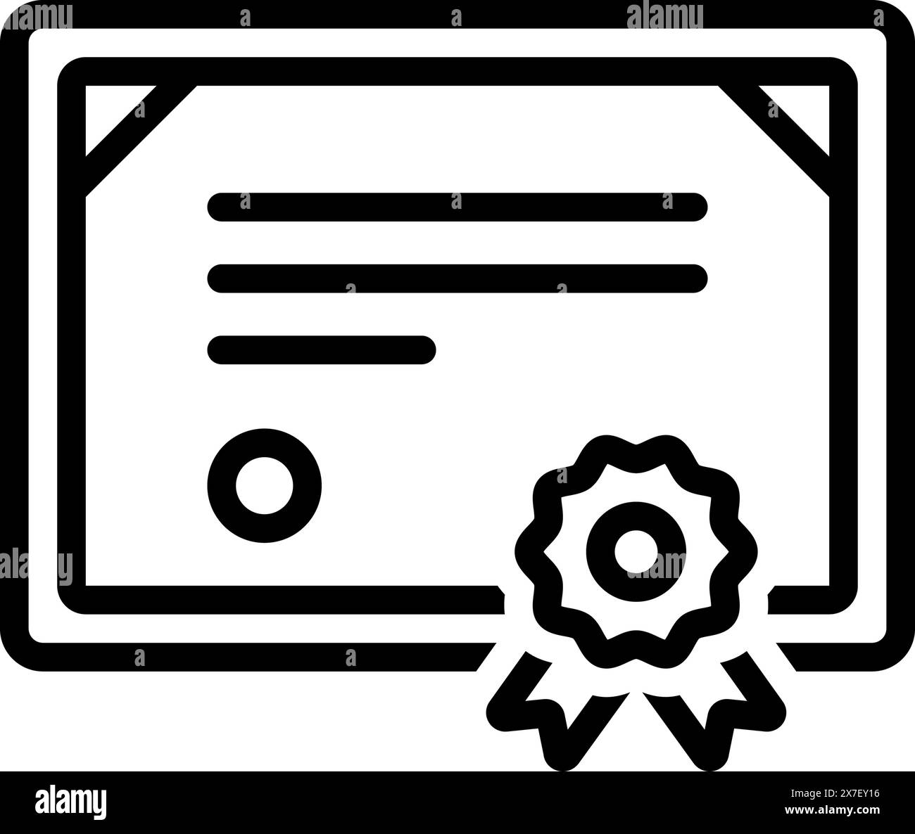 Icon for certificate,affidavit Stock Vector Image & Art - Alamy