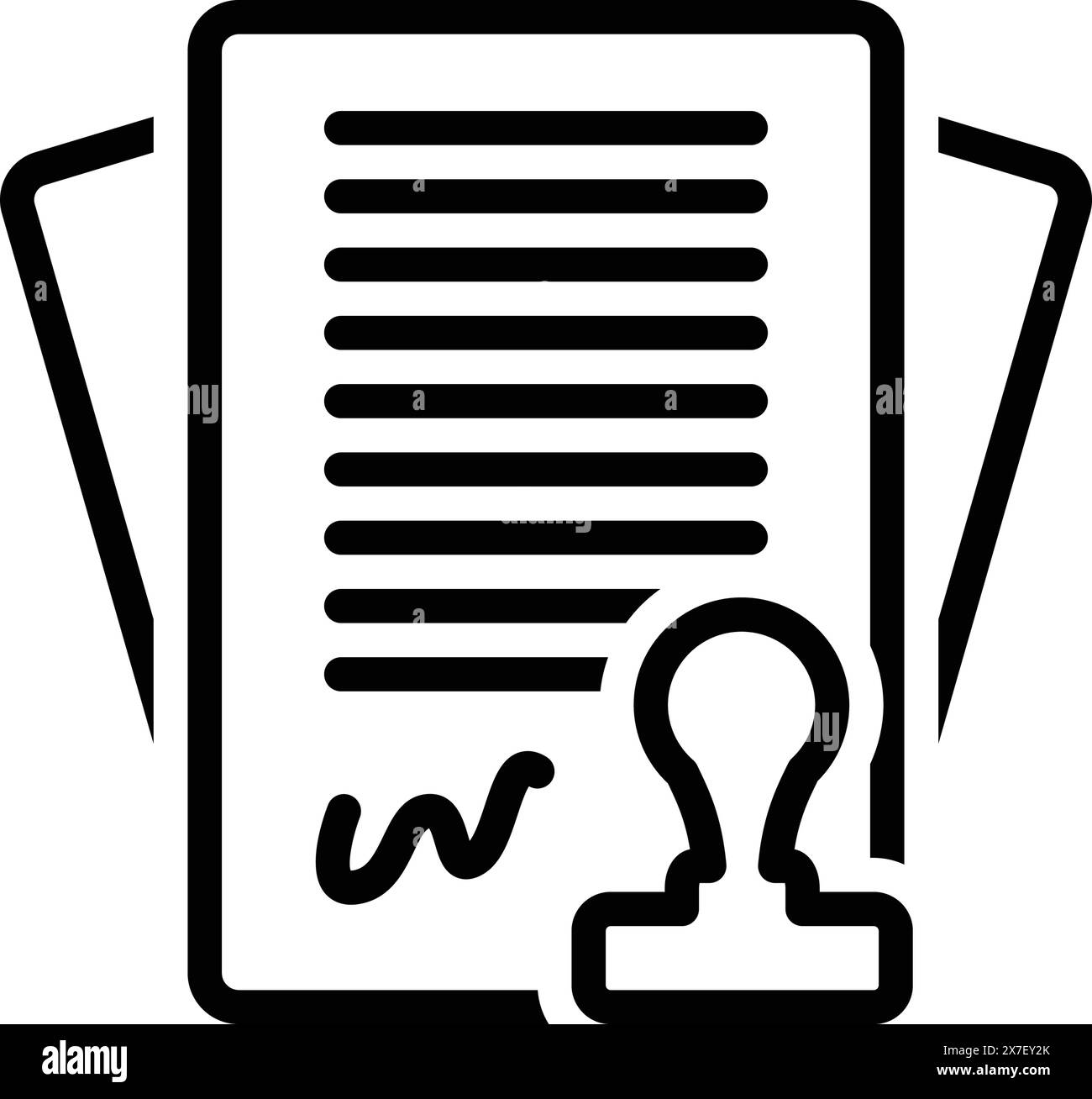 Icon for contract,settlement Stock Vector Image & Art - Alamy