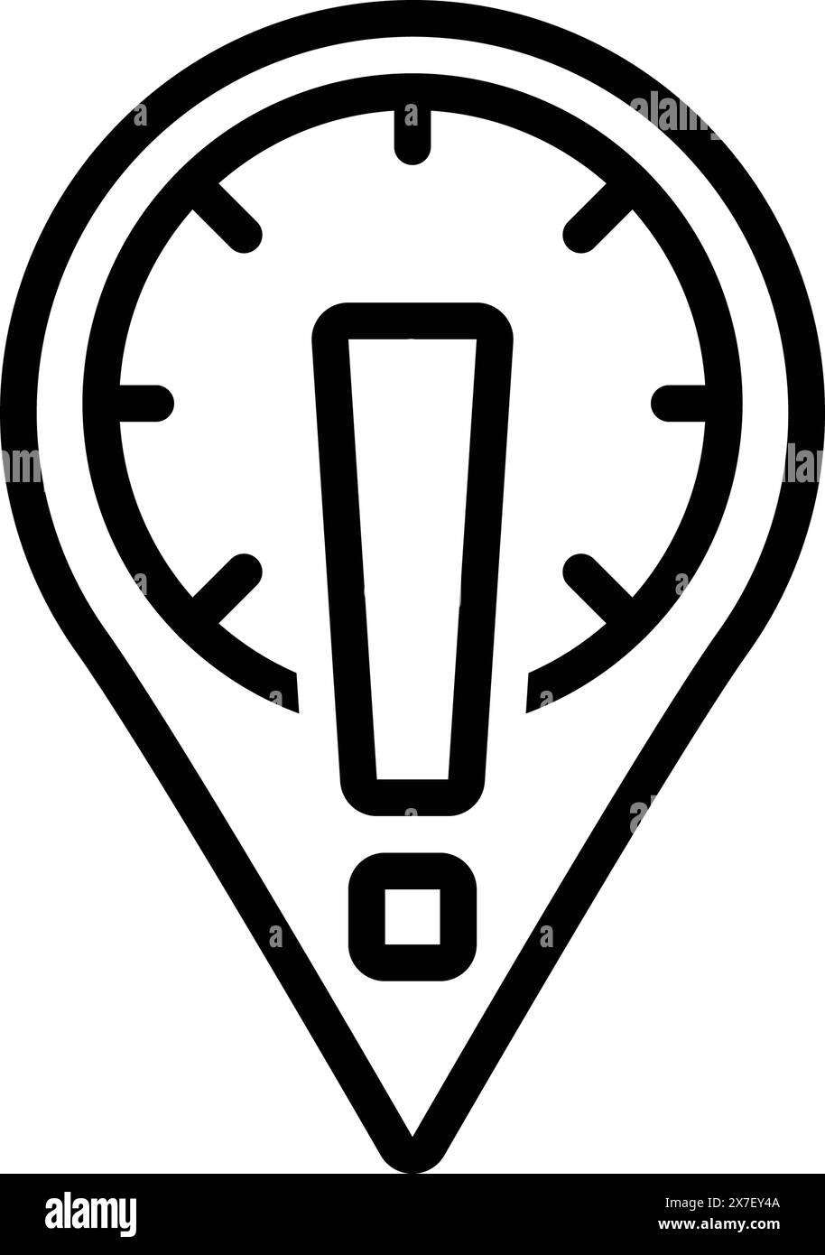 Icon for information placeholder with exclamation sign Stock Vector ...
