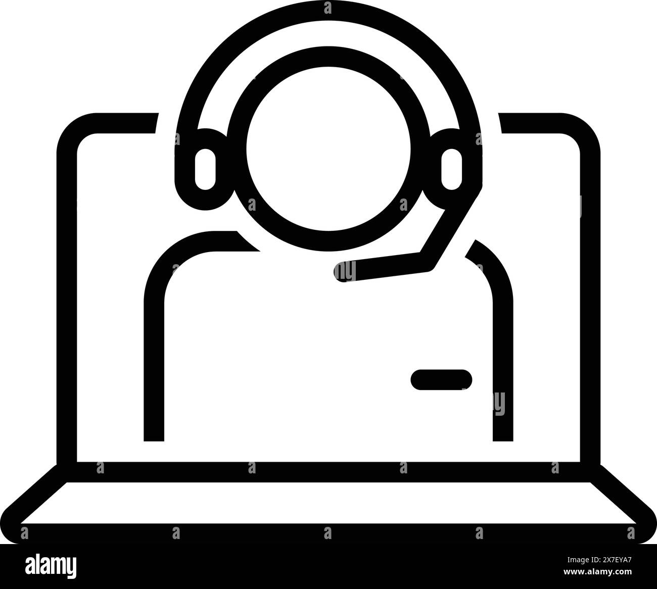 Callcenter operator Stock Vector Images - Alamy
