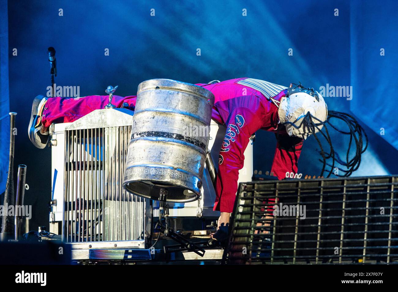 Mike Pfaff of Slipknot performs during Sonic Temple Art and Music ...