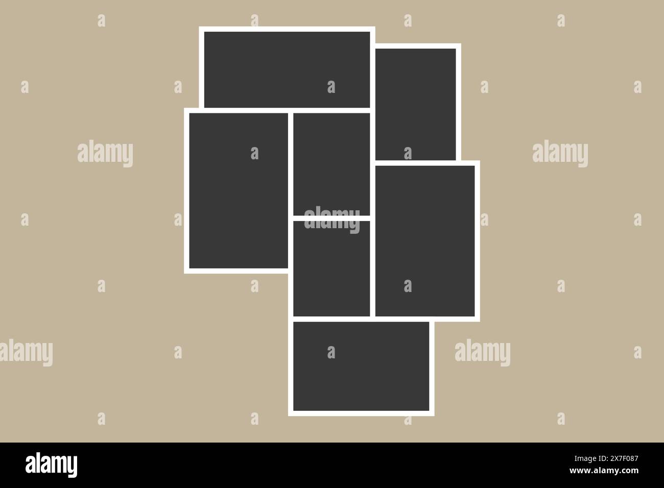 Photo collage template Memory pictures frames Stock Vector Image & Art ...