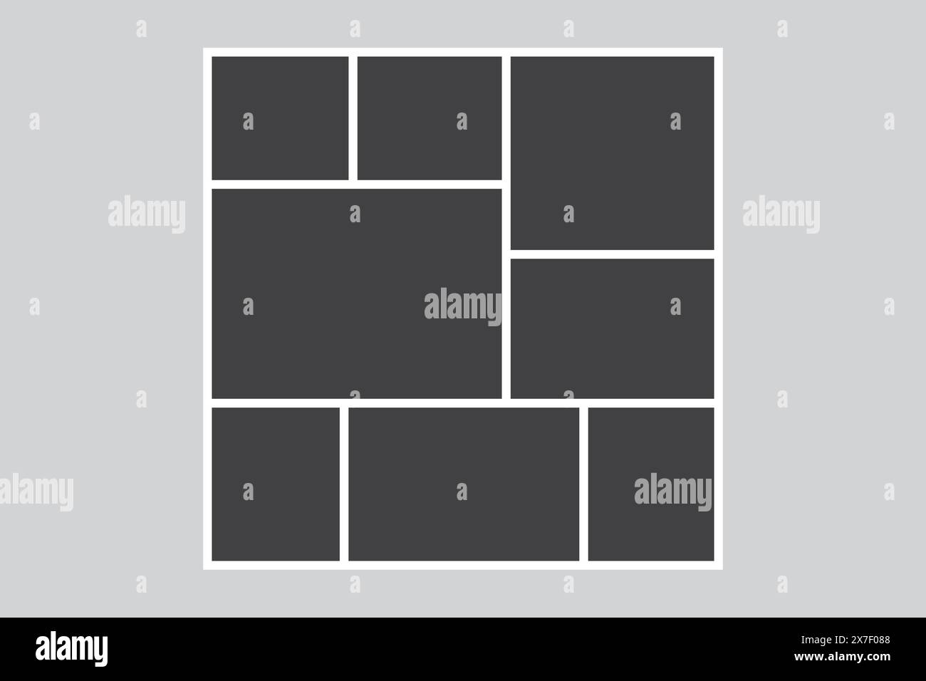 Photo collage template Memory pictures frames Stock Vector Image & Art ...