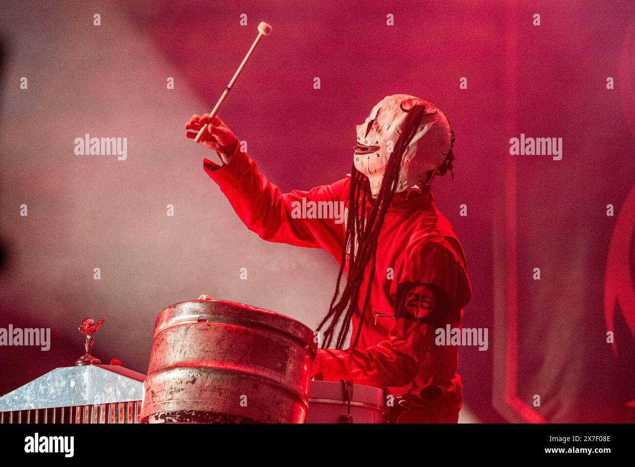 Mike Pfaff of Slipknot performs during Sonic Temple Art and Music ...